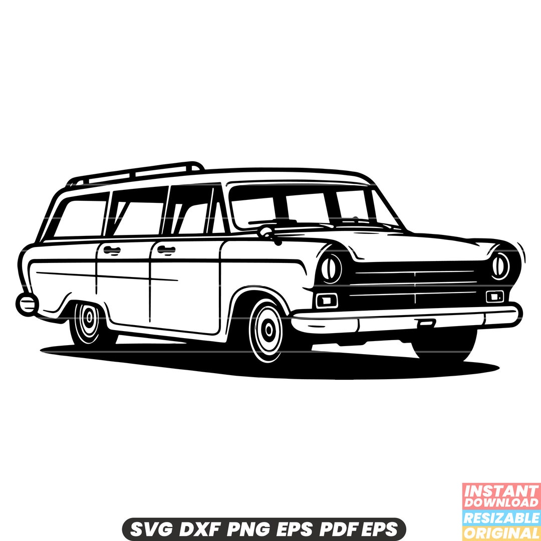 Station Wagon Car Automobile Vehicle Estate Family Travel Transport ...