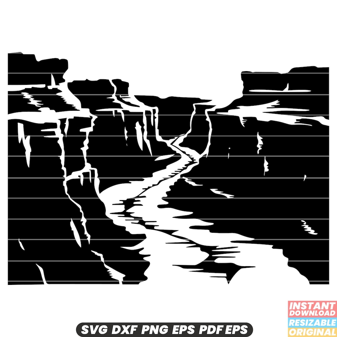 Marble Canyon Svg, Canyon Dxf, Canyon Png, Canyon Cut File, Canyon ...
