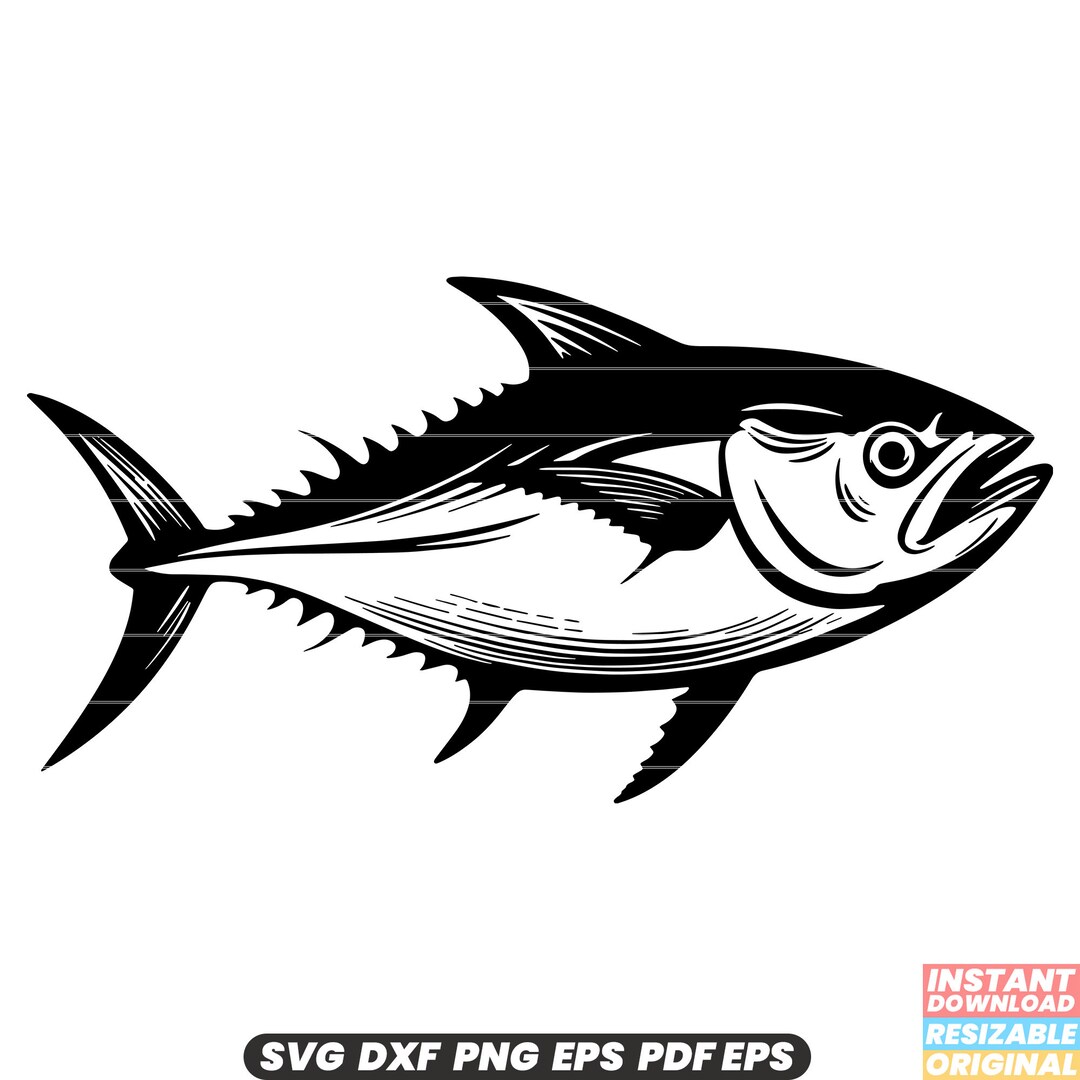 Bluefin Tuna Marine Fish Ocean Sea Saltwater Fishing Big Game Sushi ...