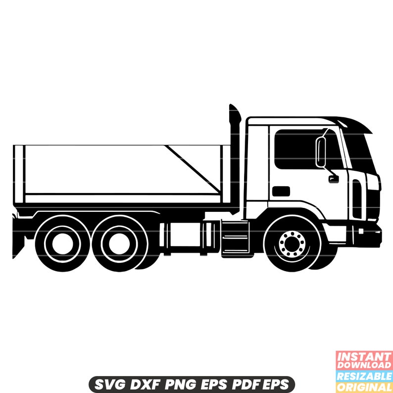 Flatbed Truck Transport Vehicle Cargo Freight Shipping Logistics ...