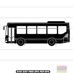 City Bus Svg, City Bus Dxf, City Bus Png, City Bus Cut File, City Bus ...