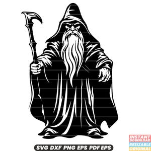 Evil Wizard Svg, Evil Wizard Dxf, Evil Wizard Png, Evil Wizard Cut File ...