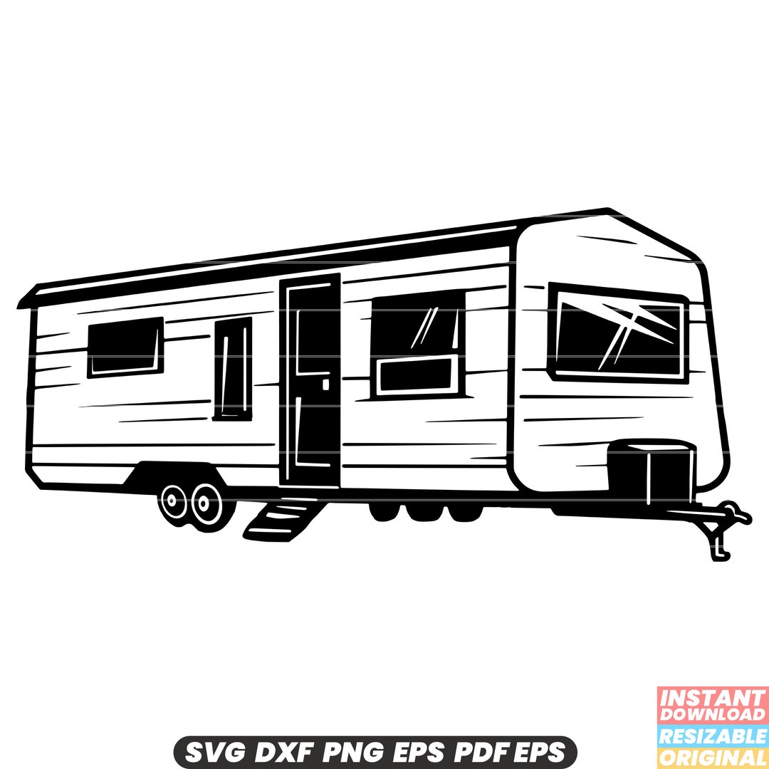 Mobile Home Trailer House Manufactured Housing Mobile Dwelling Trailer ...