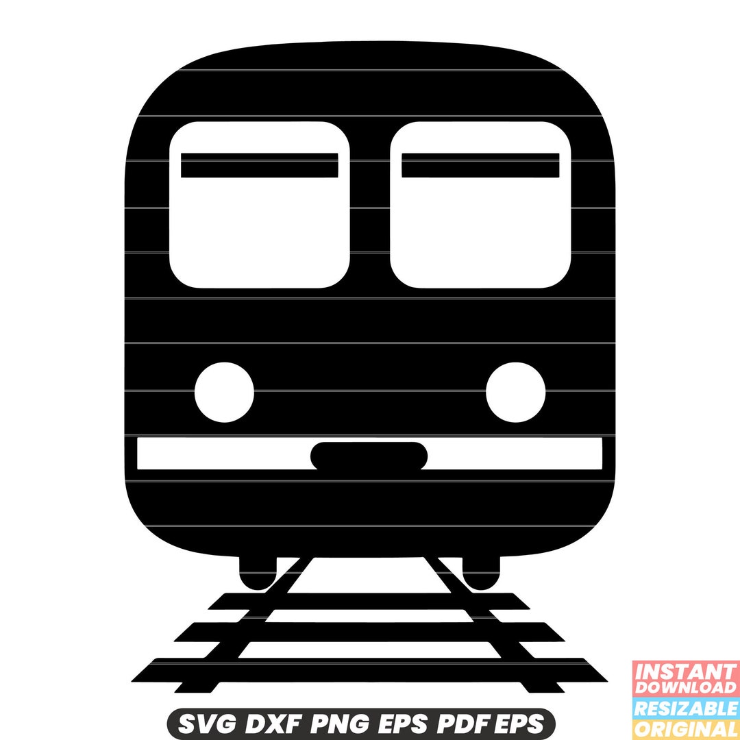 Subway Metro Train SVG Transportation Illustration Metro Train Clipart ...