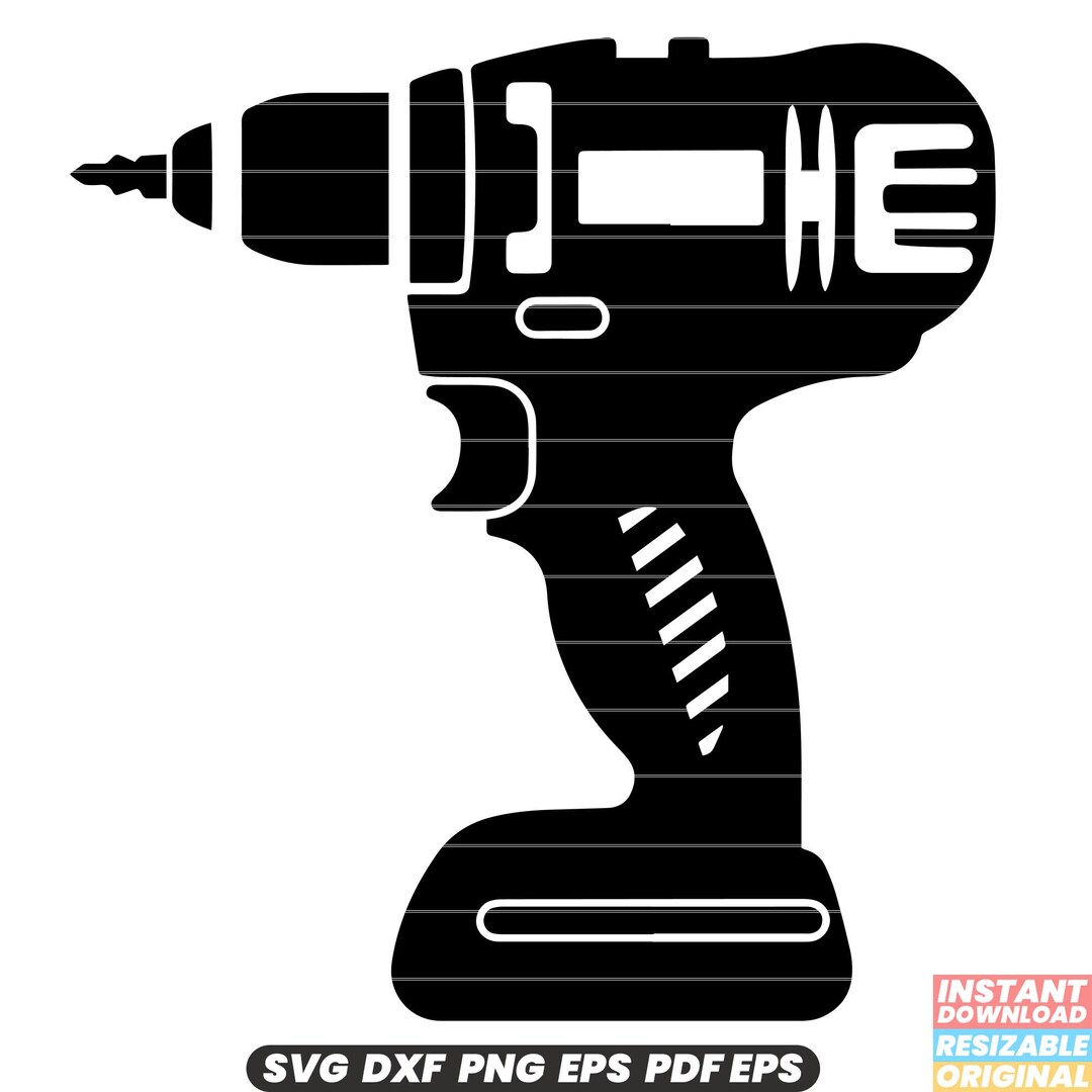 Drill, Drill Svg, Drill Dxf, Drill Png, Drill Cut File, Drill Clipart ...