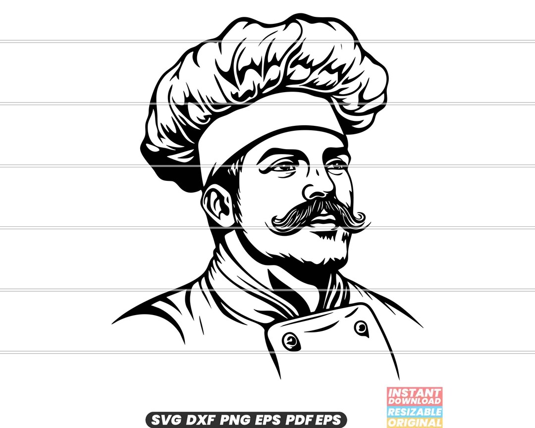 Italian Chef Svg, Italian Chef Dxf, Italian Chef Png, Italian Chef Cut ...