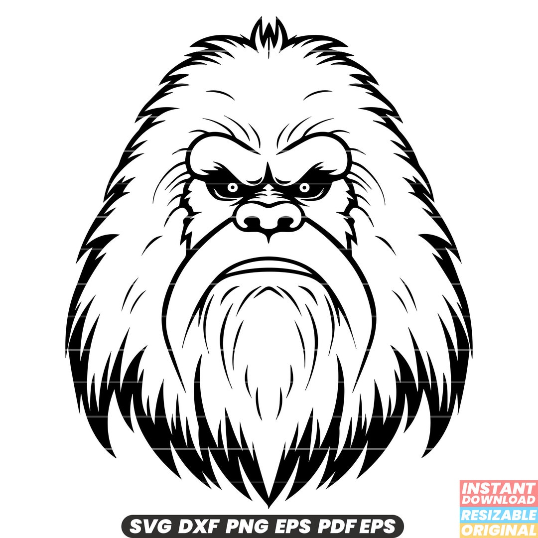 Yeti Mythical Creature Cryptid Bigfoot Abominable Snowman Folklore ...