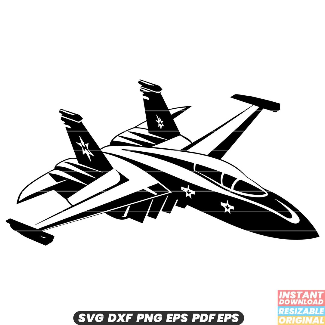 Jet Fighter SVG Aircraft Military Air Force Fighter Jet War Machine DXF ...