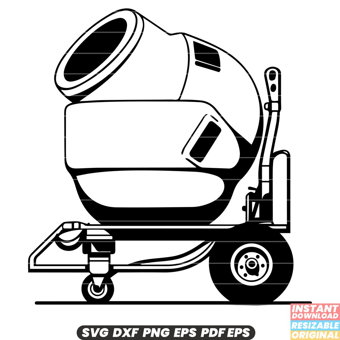 Cement Mixer SVG Cement Mixer DXF Cement Mixer PNG: - Etsy