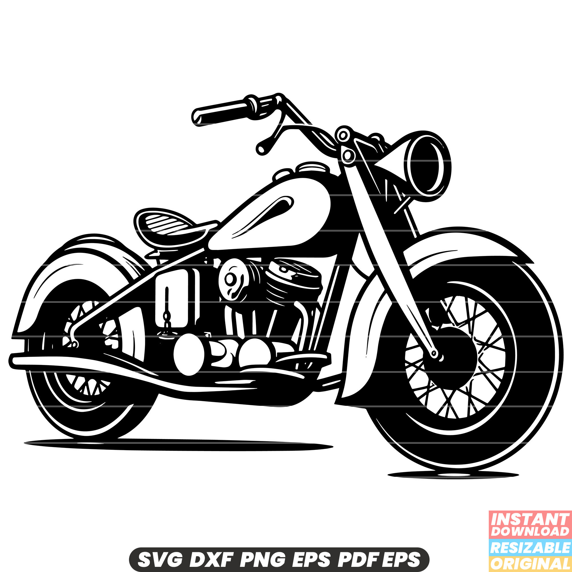 Motorcycle SVG, Motorcycle DXF, Motorcycle PNG Digital Designs Instant ...