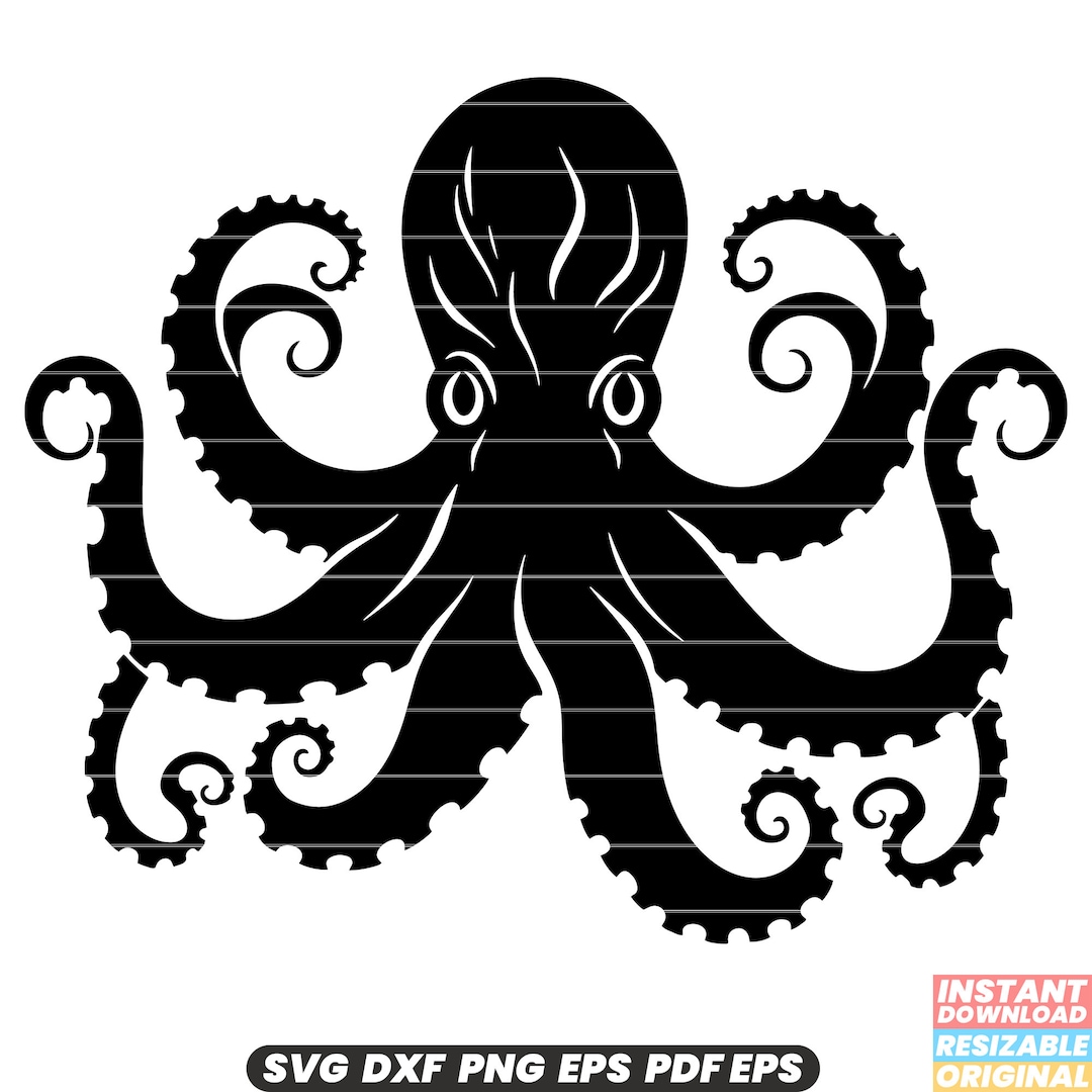Octopus Marine Animal Wildlife Cephalopod Tentacles Ocean Predator ...