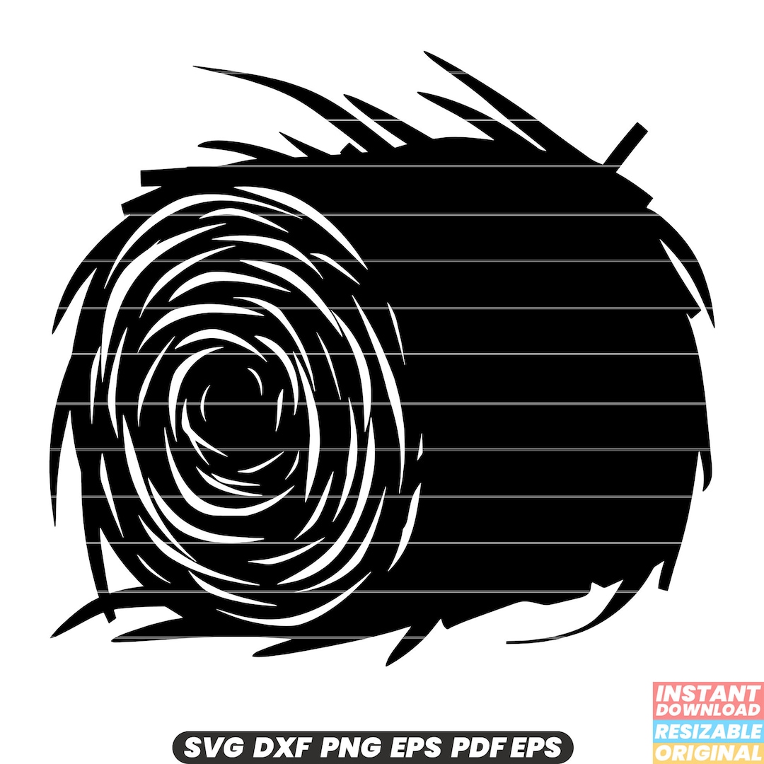 Hay Stack SVG - Hay Bale Stack Farming Equipment, Agriculture ...