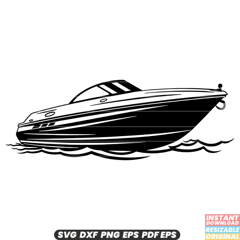 Speedboat Watercraft Motorized Speed Leisure Recreational Racing Sport ...