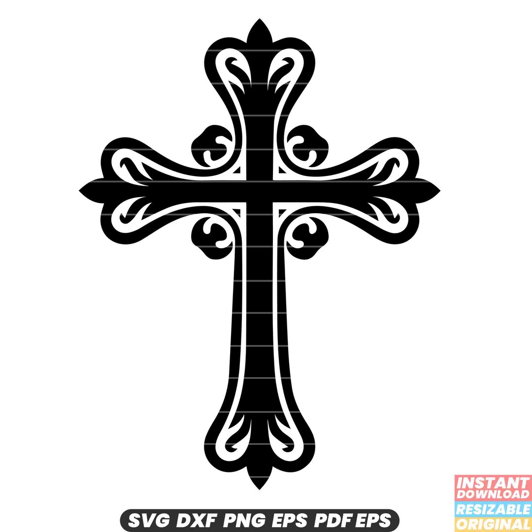Cross SVG Religious Symbol Christianity Faith Crucifix Jesus Christ ...