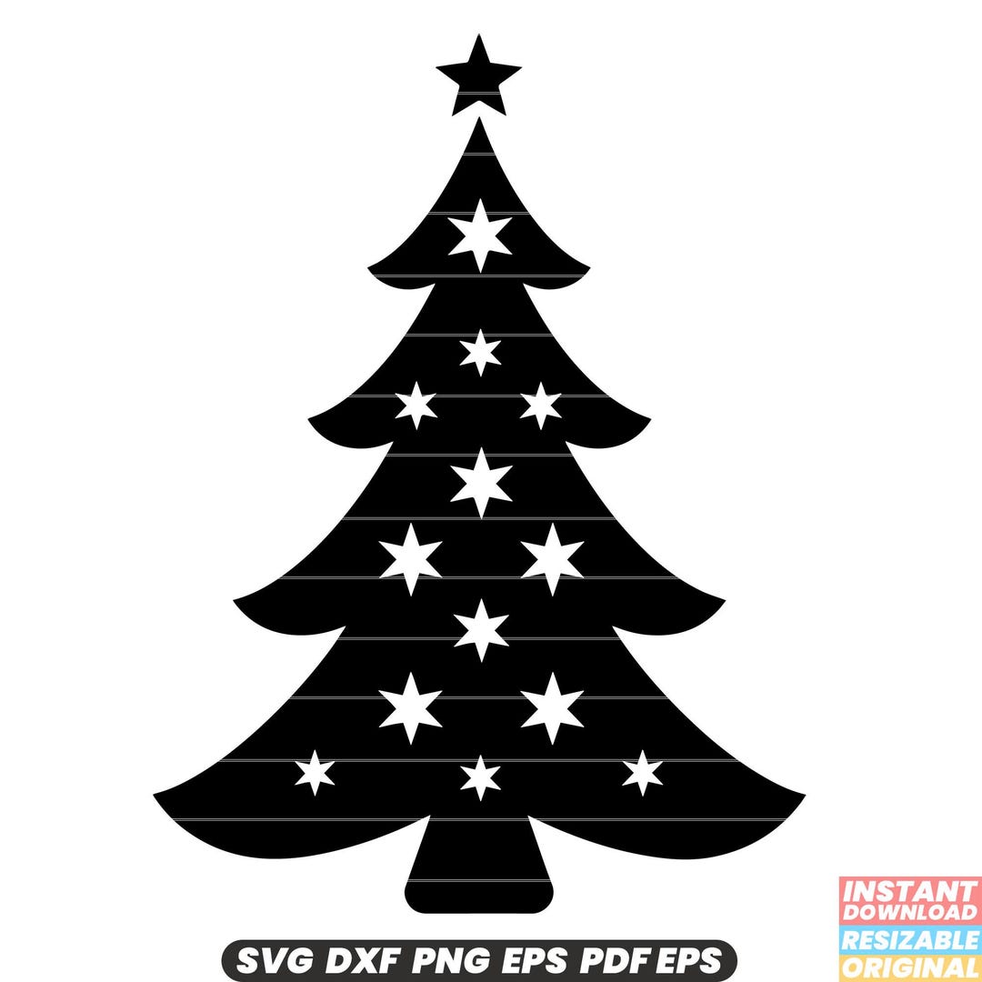 Christmas Tree, Christmas Tree Svg, Christmas Tree Dxf, Christmas Tree ...