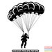 Paratrooper SVG Military Soldier Skydiving Airborne Jump DXF PNG Cut ...