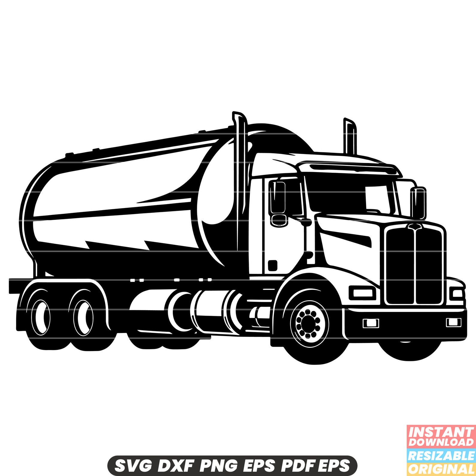 Tank Truck Vehicle Transport Tanker Oil Gas Petroleum Fuel Delivery ...