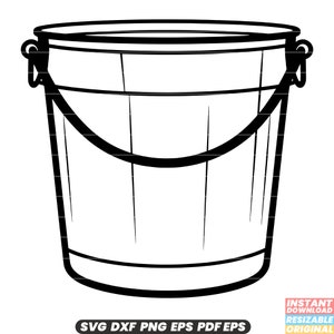 Pail Bucket Container Metal Handle Water Sand Beach Gardening Tools ...