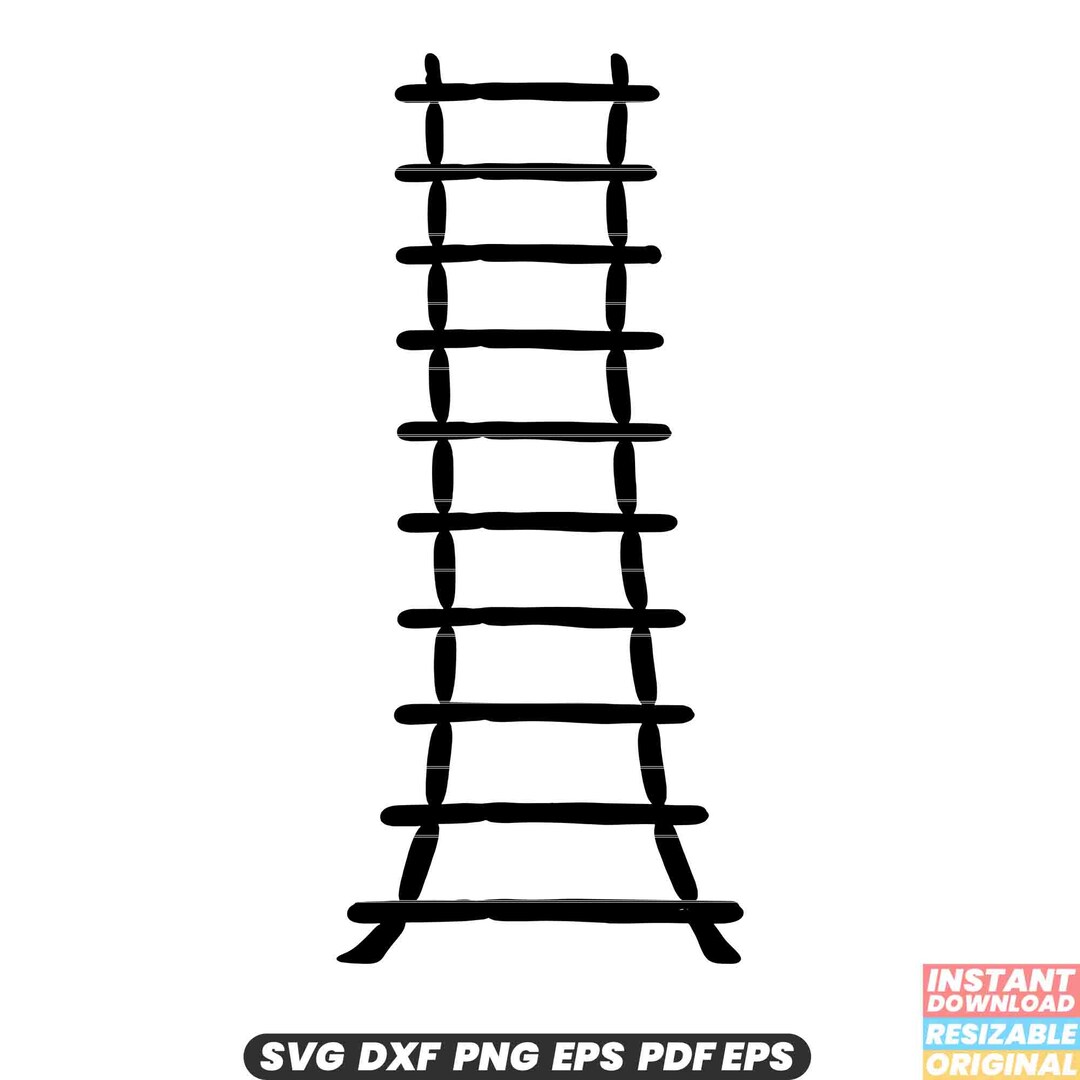 Rope Ladder SVG - Climbing Equipment, Adventure Gear, Outdoor ...