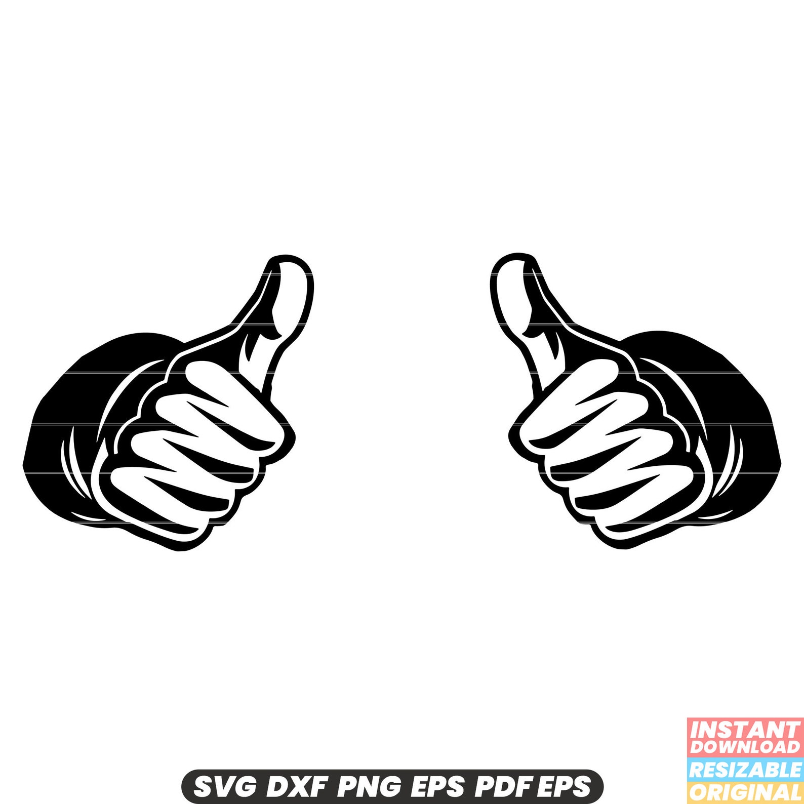 Thumbs up Gesture Hand Sign Approval Like Positive Symbol Gesture Icon ...