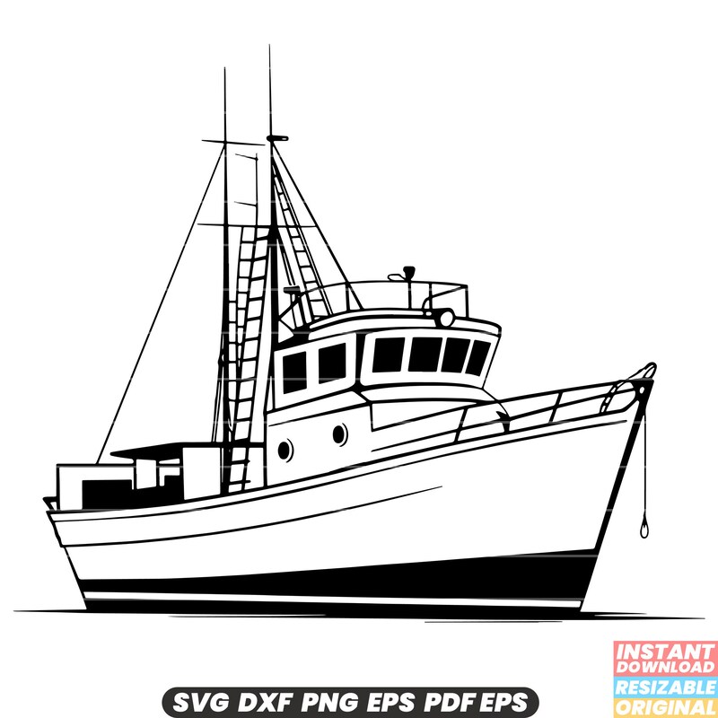Boat Svg - Etsy