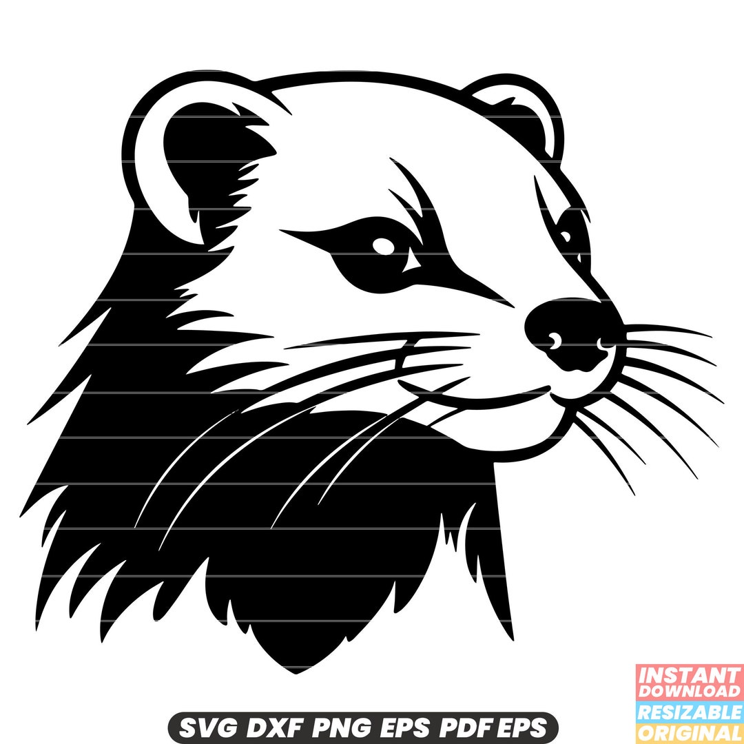 Mink SVG, Mink DXF, Mink PNG Digital Designs Instant Download 6 - Etsy