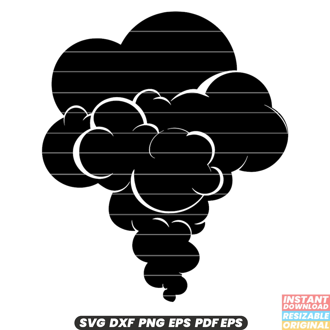 Smoke Cloud SVG Smoke Effect Illustration Smoke Cloud Clipart Fog ...