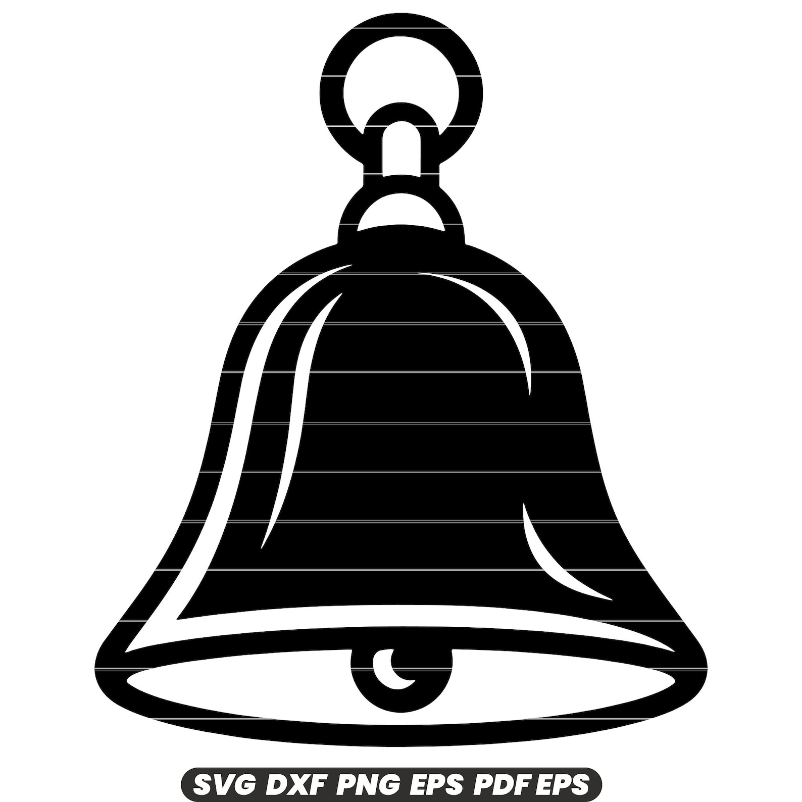 Bell SVG, DXF, PNG, Ring in Elegance Cut File, Vintage Bell Clipart ...