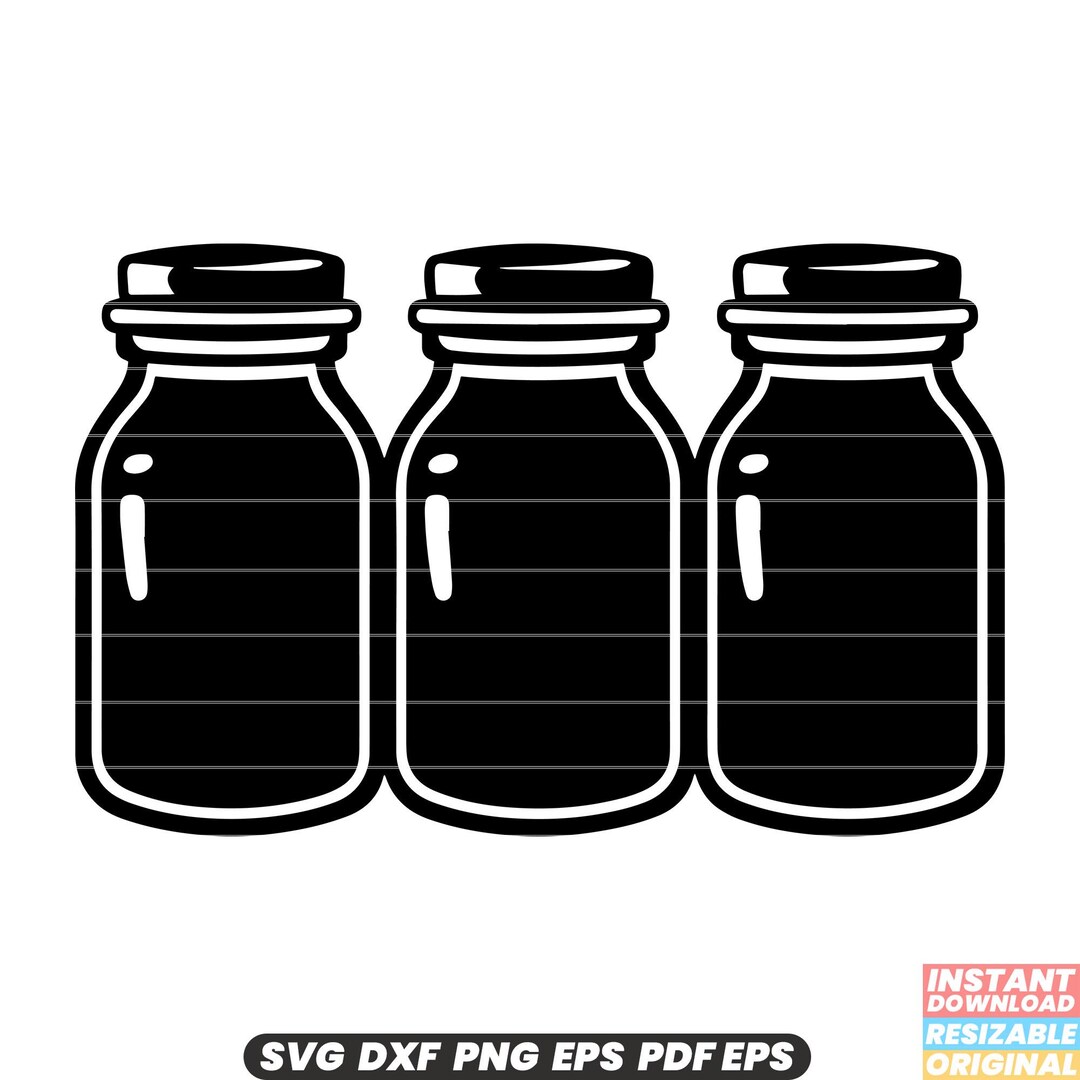 Canning Jars Svg, Canning Jars Dxf, Canning Jars Png, Canning Jars Cut ...