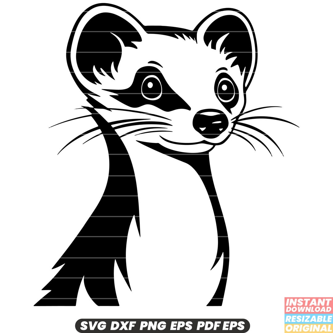 Weasel SVG, Weasel DXF, Weasel PNG, Weasel Clipart, Weasel Cut File ...