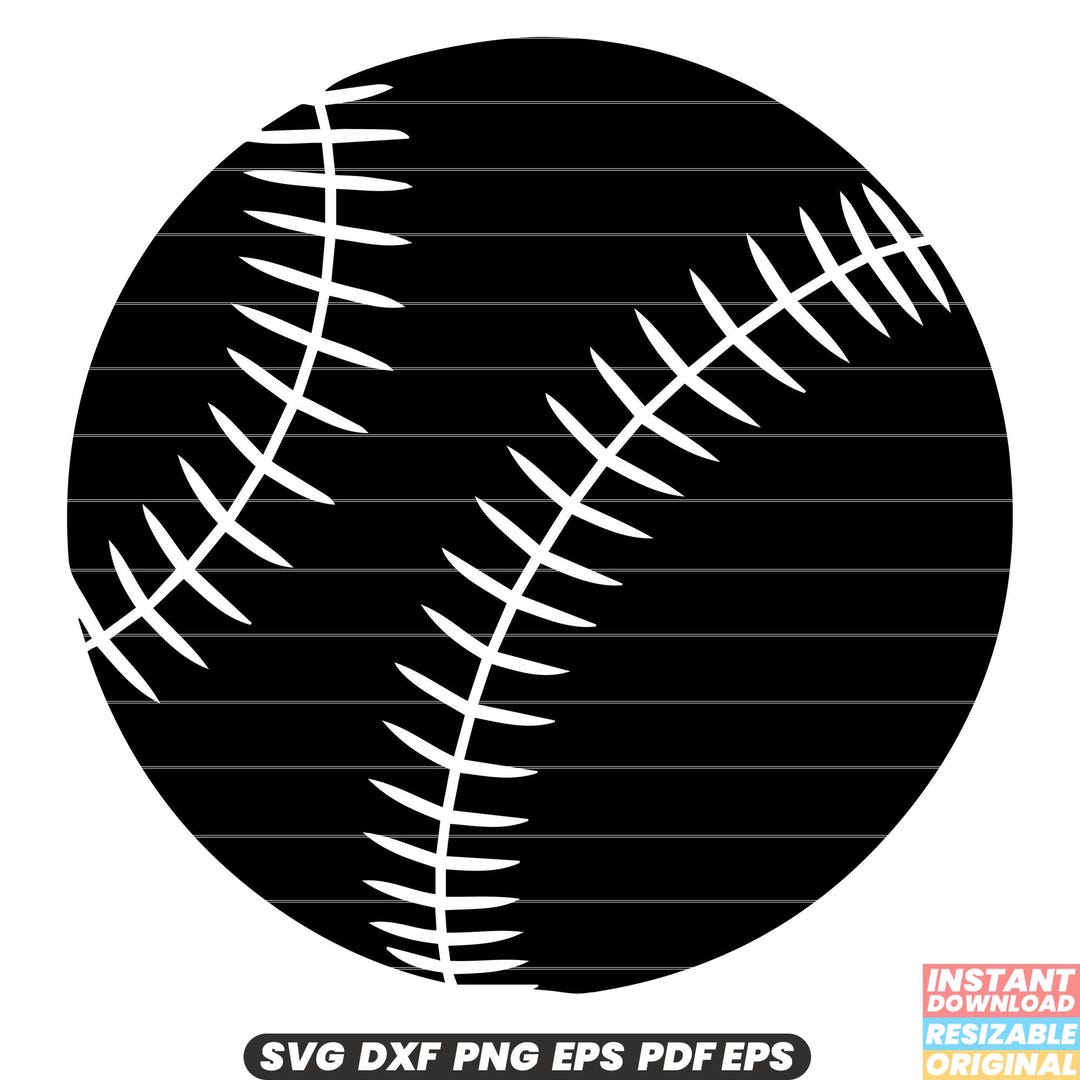 Baseball Ball, Baseball Ball Svg, Baseball Ball Dxf, Baseball Ball Png ...