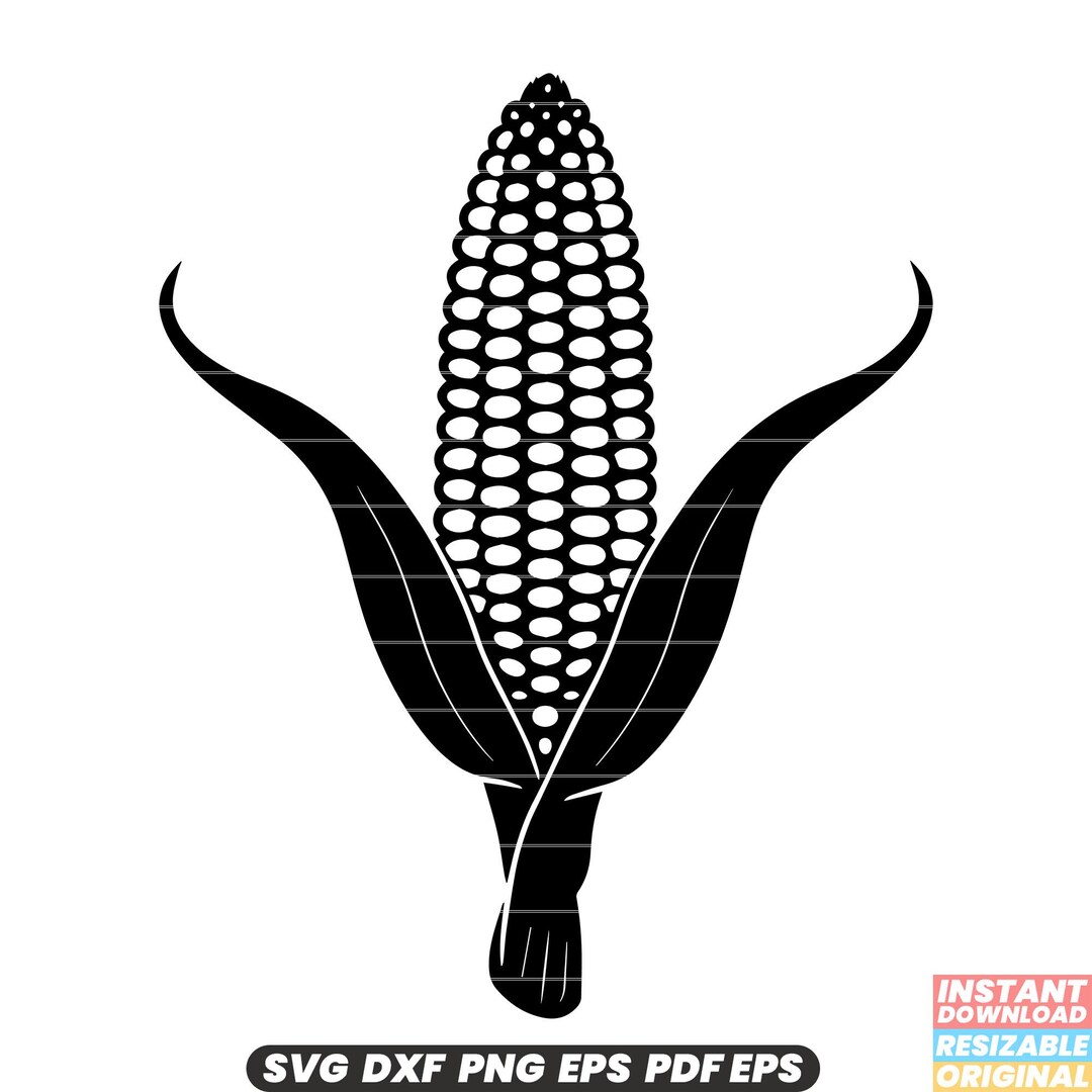 Corn Svg, Corn Dxf, Corn Png, Corn Cut File, Corn Clipart, Corn File ...