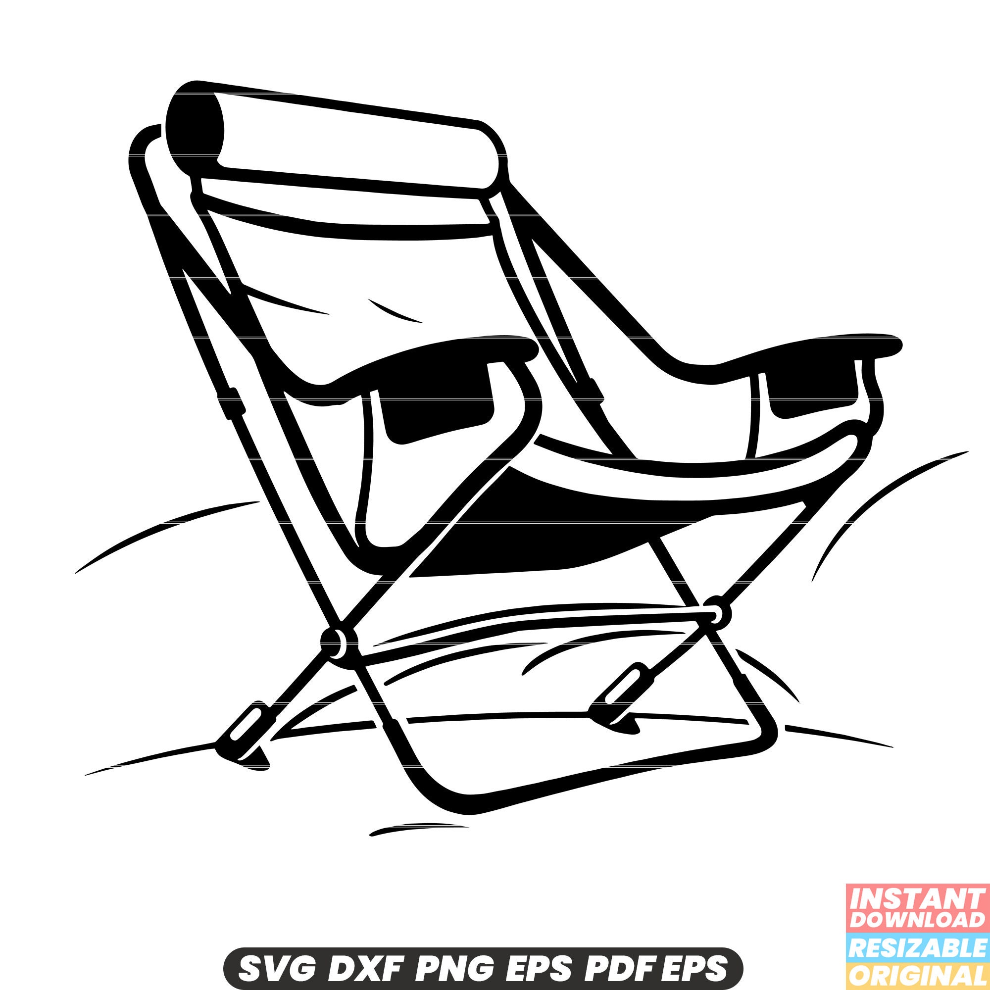 Camping Chair SVG Camping Chair DXF Camping Chair PNG: - Etsy