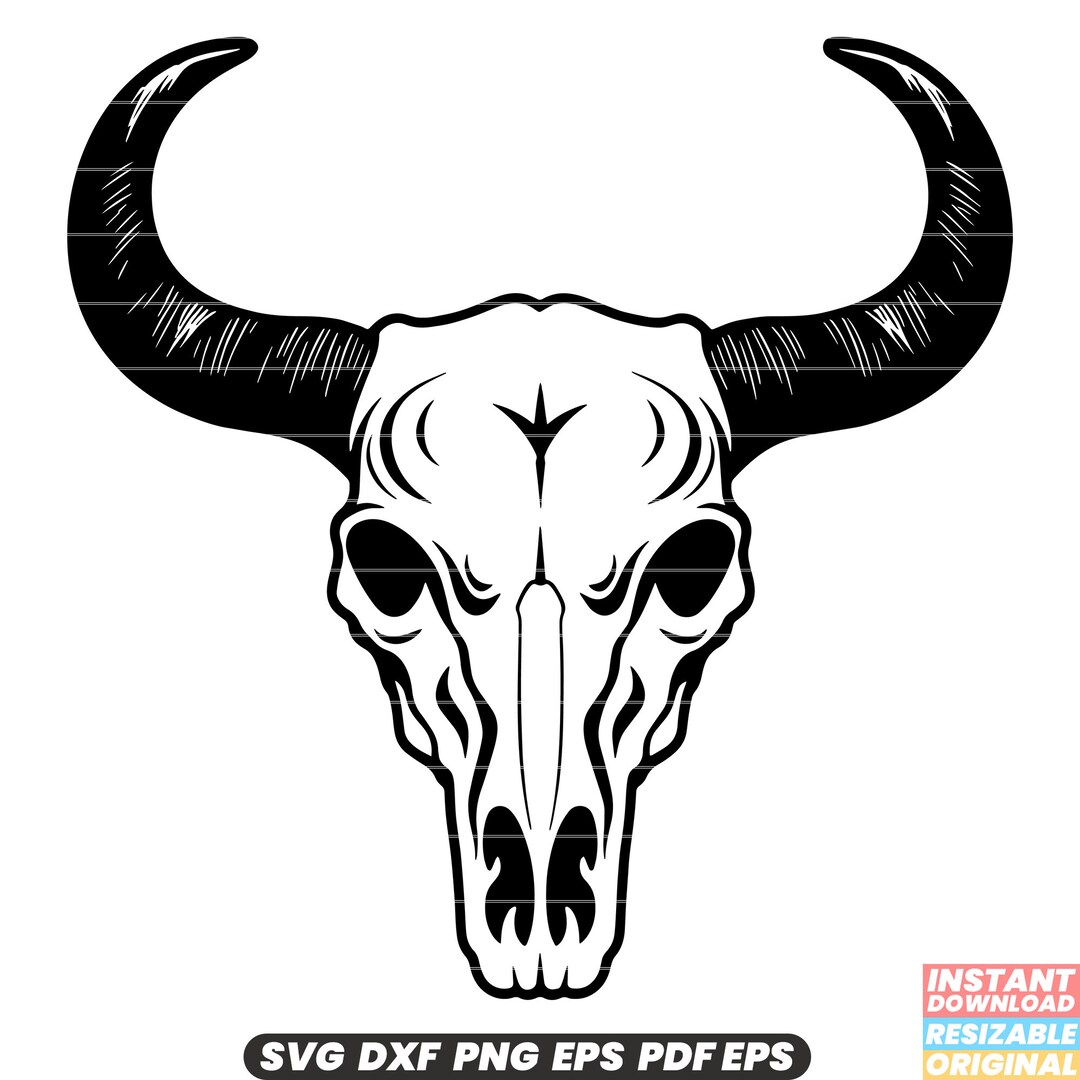 Cow Skull Animal Bone Western Decor Native American Southwest Symbol ...