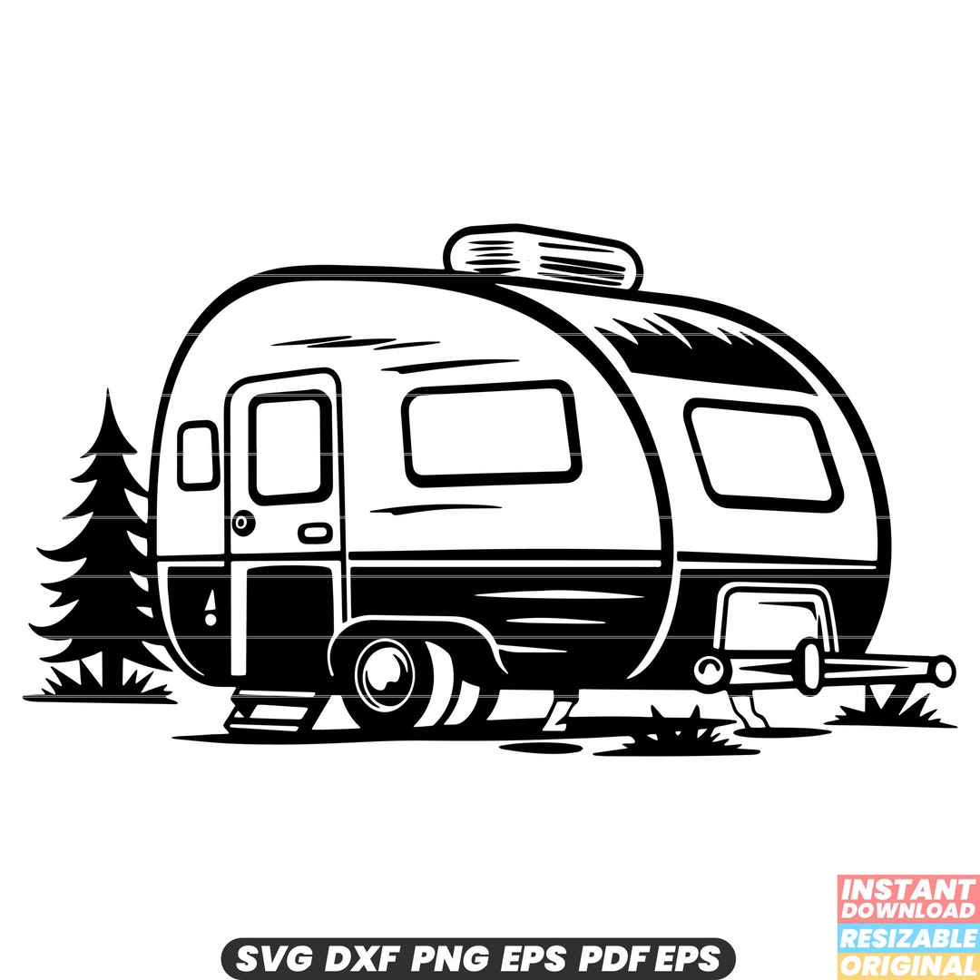 Caravan Travel Camping Mobile Home Vehicle Adventure Road Trip Nomadic ...