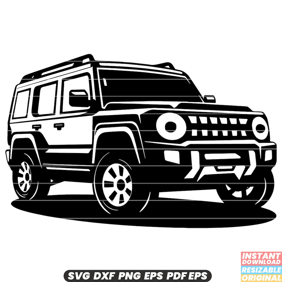 SUV Sport Utility Vehicle Off-road Truck Four-wheel Drive Transport SVG ...