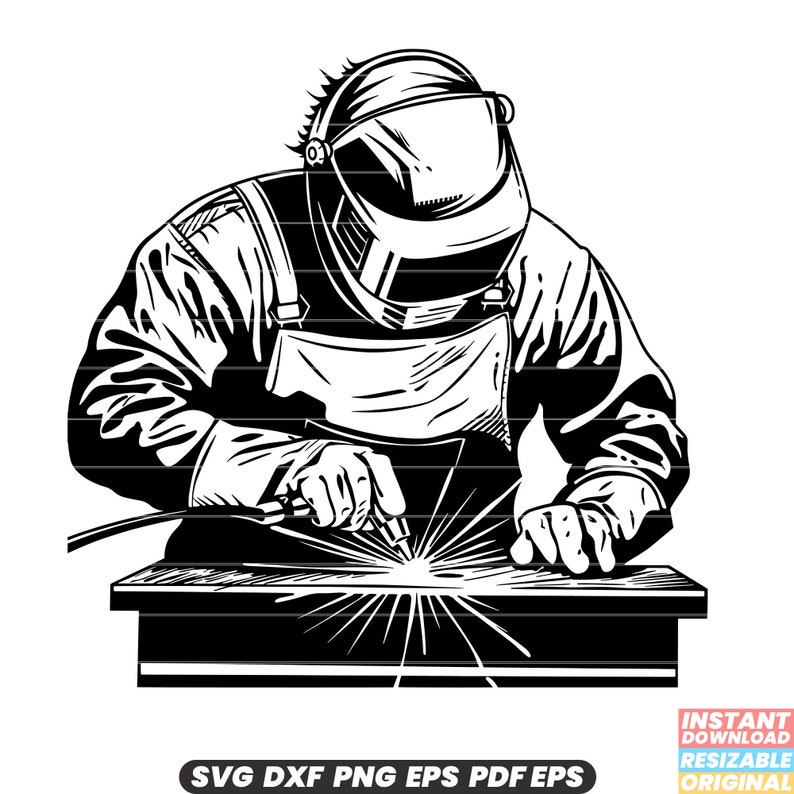 Welder SVG Welding Equipment Illustration Welding Machine Clipart ...