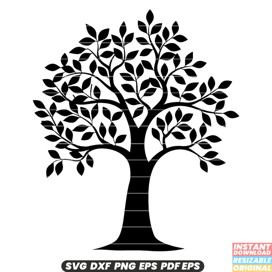Tree SVG Nature Forest Roots Plant Garden Illustration Tree Clipart ...