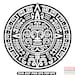 Aztec Calendar Ancient Mesoamerican Culture Mexico Mayan Sun Stone ...