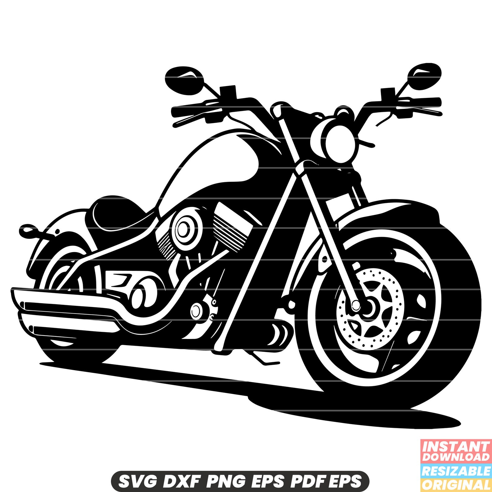 Motorcycle SVG, Motorcycle DXF, Motorcycle PNG Digital Designs Instant ...
