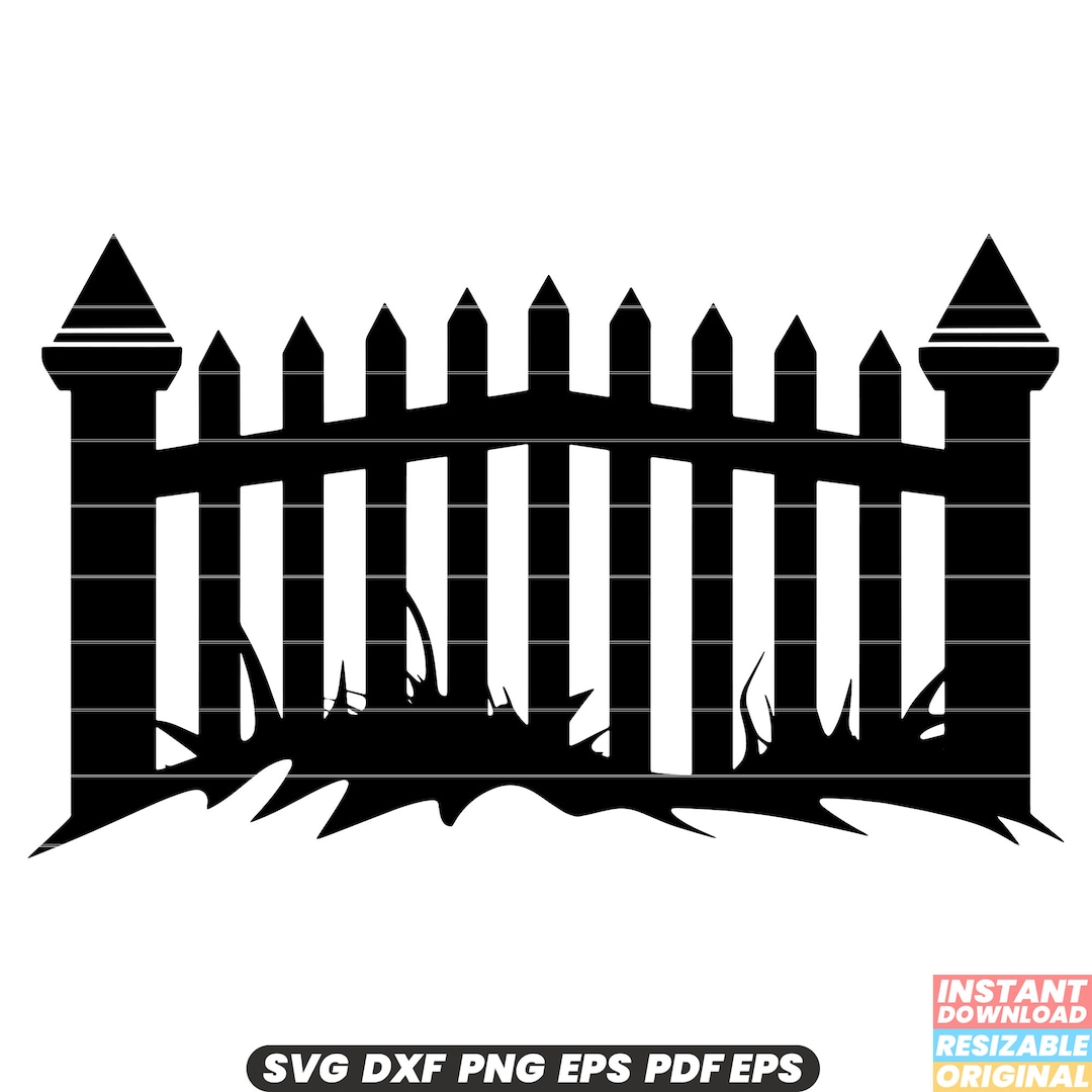 Fence Barrier Boundary Enclosure Wood Picket Iron Metal Security ...