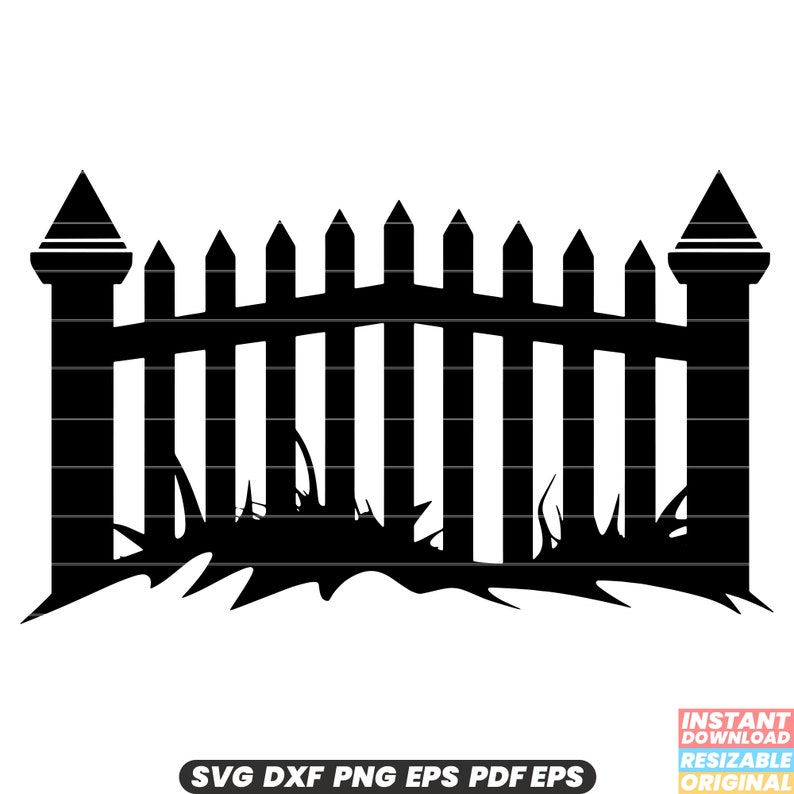 Fence Barrier Boundary Enclosure Wood Picket Iron Metal Security ...