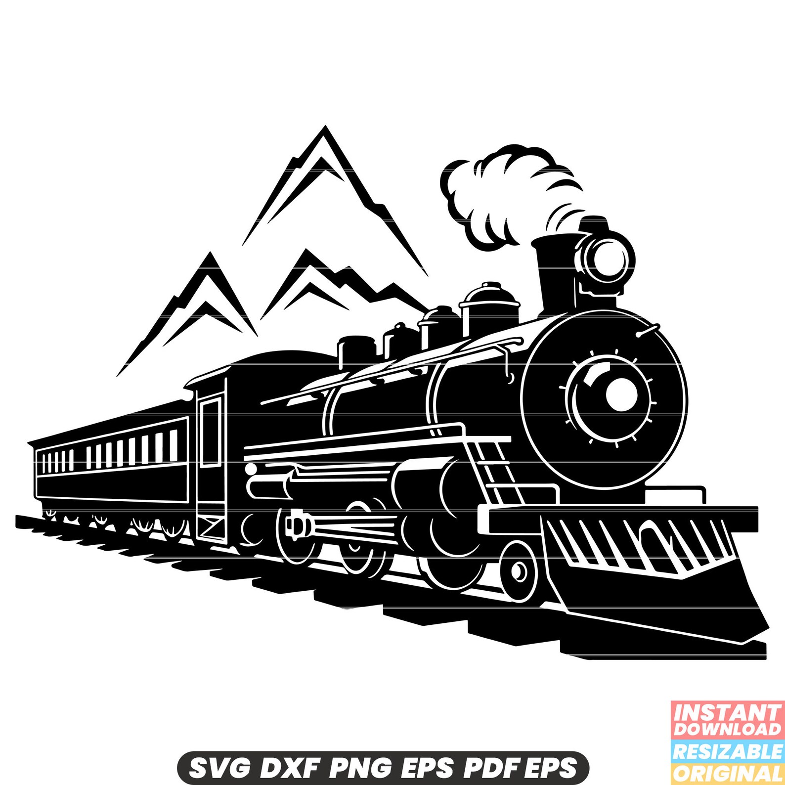 Train Railway Locomotive Transport Railroad Engine Passenger Freight ...