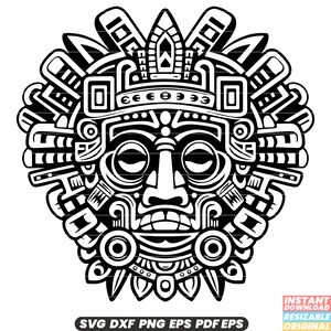 Aztec Mask Ancient Civilization Culture Tribal Artifact Warrior Ritual ...