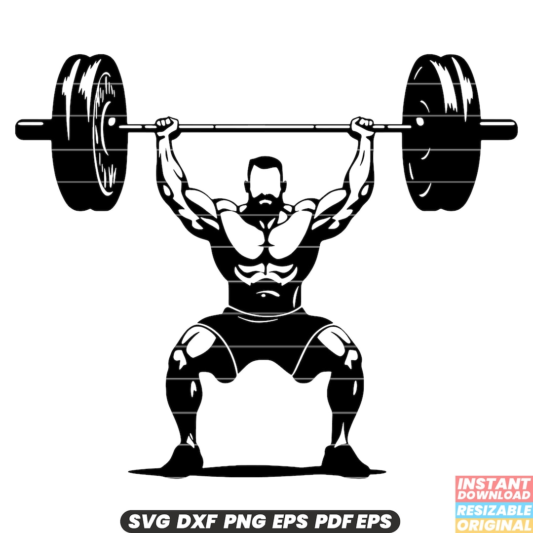 Weight Lifter Bodybuilder Gym Fitness Exercise Workout Muscles Strength ...