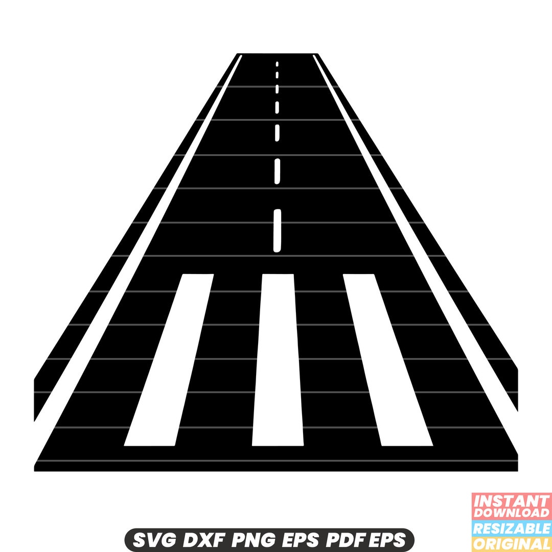 Road SVG Transportation Illustration Road Clipart Highway Graphic ...