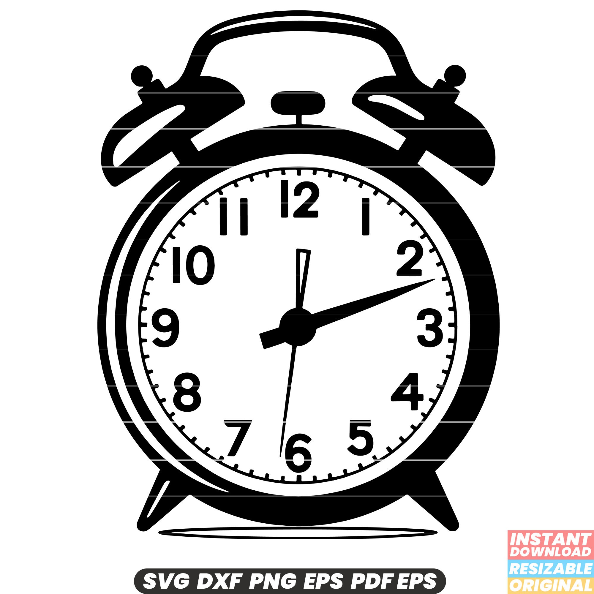 Alarm Clock Time Wake Up Morning Bell Sleep Snooze Bedroom Retro