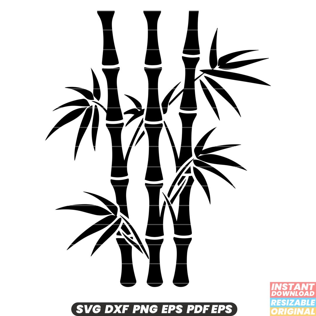 Bambu, Bambu Svg, Bambu Dxf, Bambu Png, Arquivo de Corte de Bambu ...