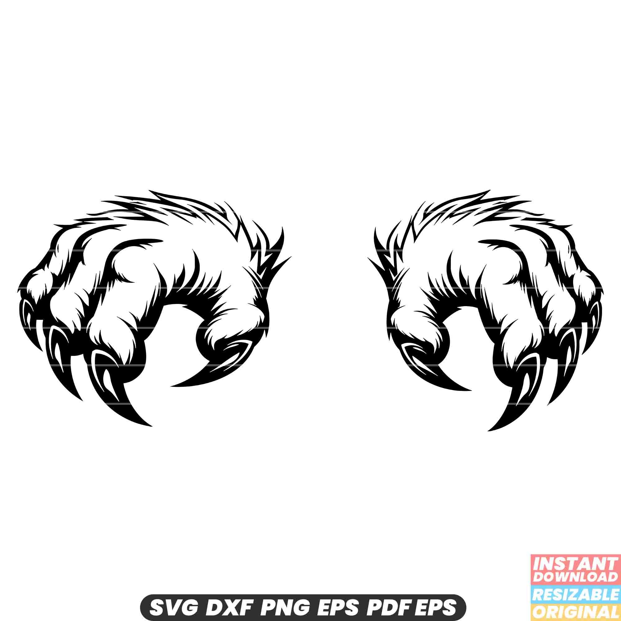 Monster Claw SVG Beast Creature Halloween Scary Grasp Clawed Talon ...