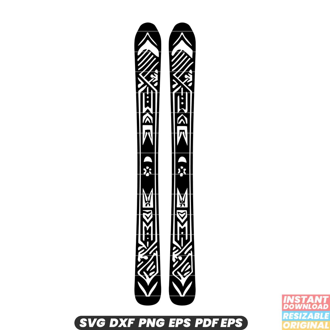Ski Board SVG - Snowboarding Equipment, Winter Sport Gear, Snowboard ...